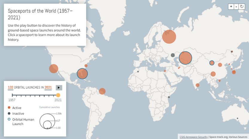 Earth's Busiest Spaceports in 2021
