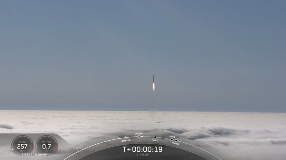 SpaceX Launches First Group of Starlink's Third Shell