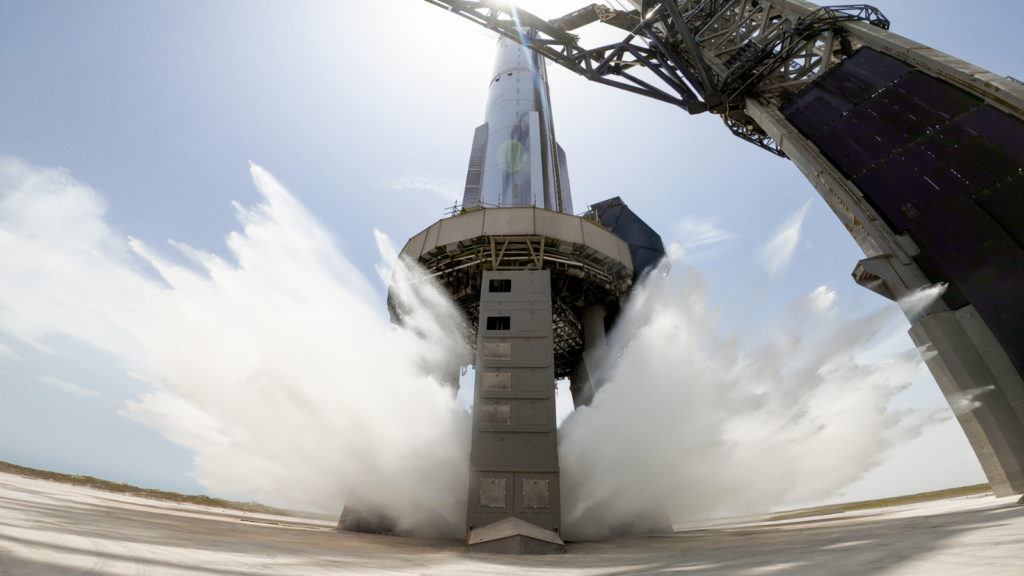 SpaceX Tests its Starship Water Deluge Flame Deflector - Payload
