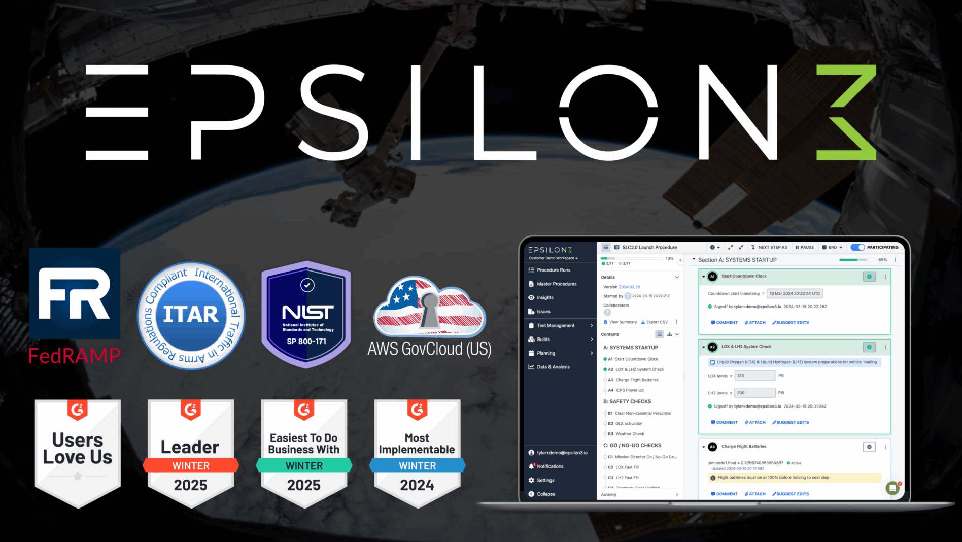 Epsilon3 Launches FedRAMP High Authorized Procedure Execution Software